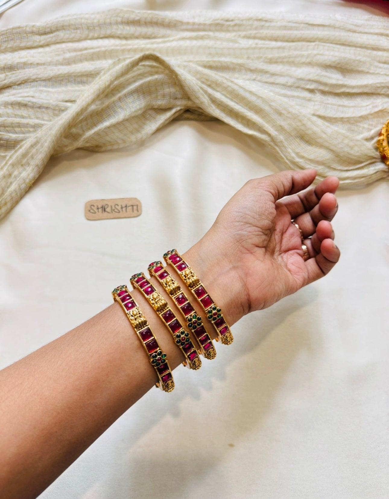 kemp ruby bangles 2.6 – Shrishti Jewels