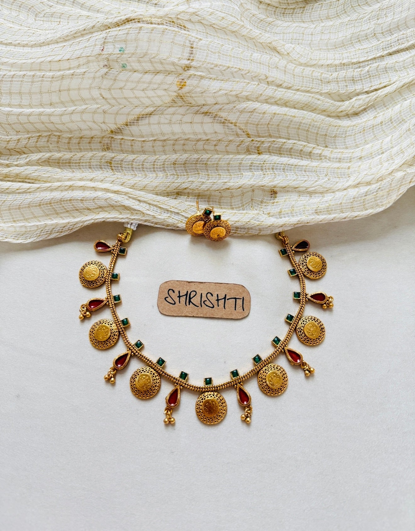 palakka coin ruby – Shrishti Jewels